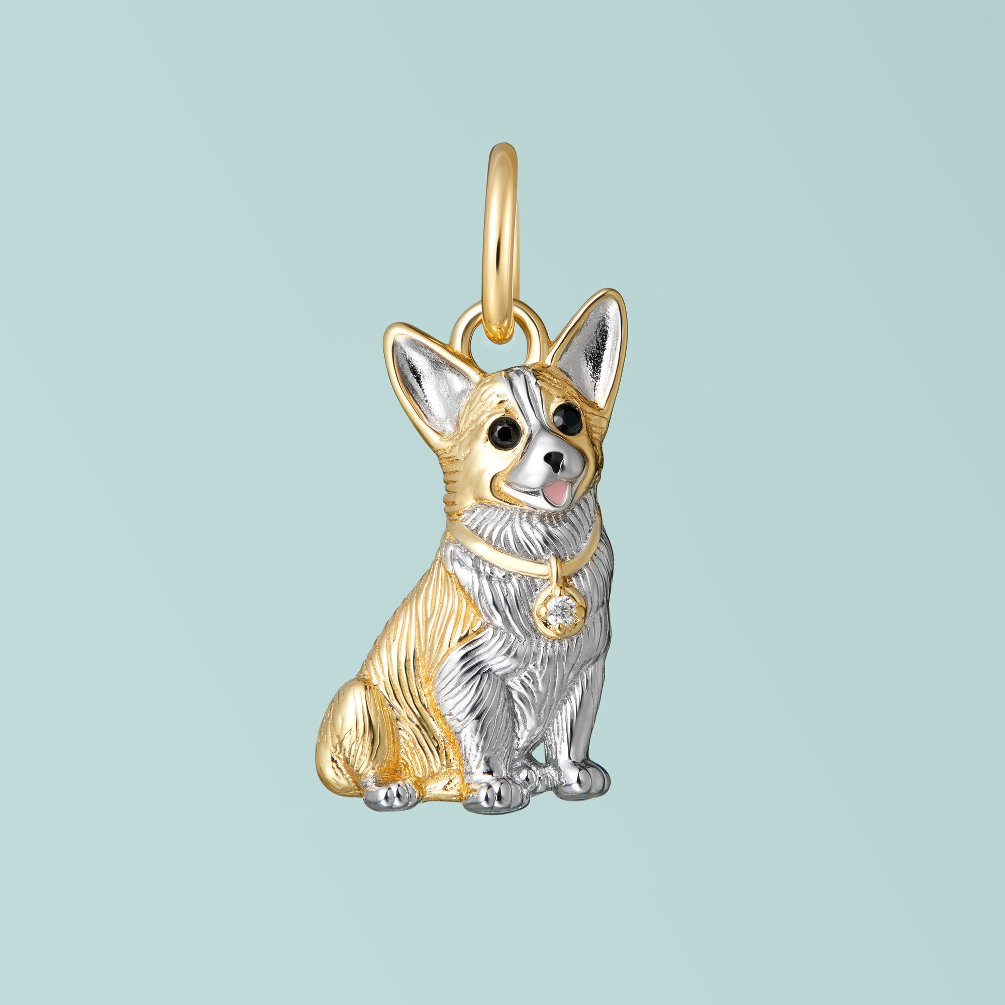 Corgi Sterling Silver Charm