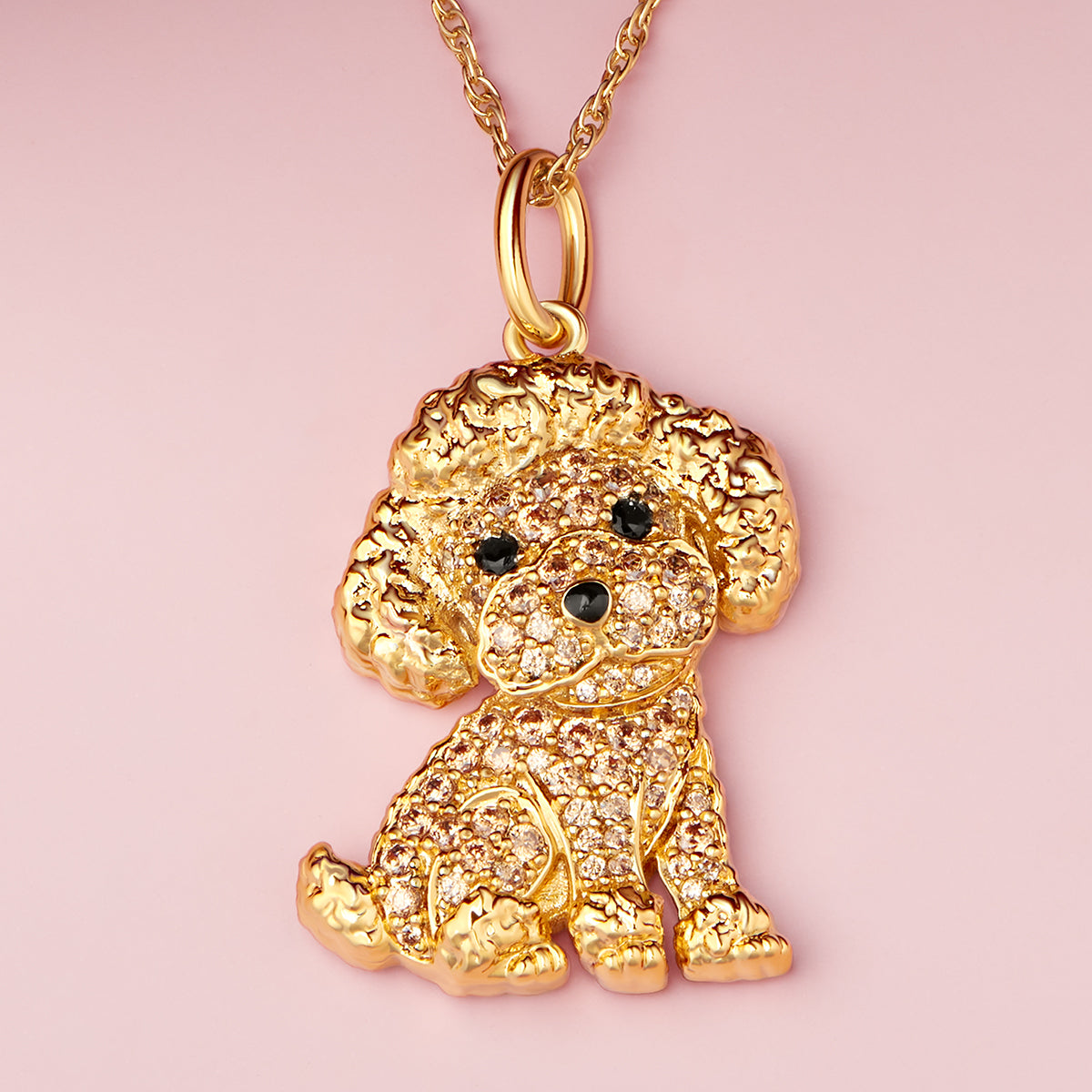 Poodle Sterling Silver Pendant Necklace – Scamper & Co - Fine Jeweled ...